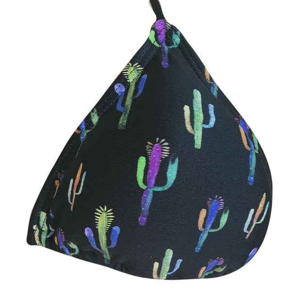 Cactus Print Triangle String Bikini Zuzu Swim Brigitte